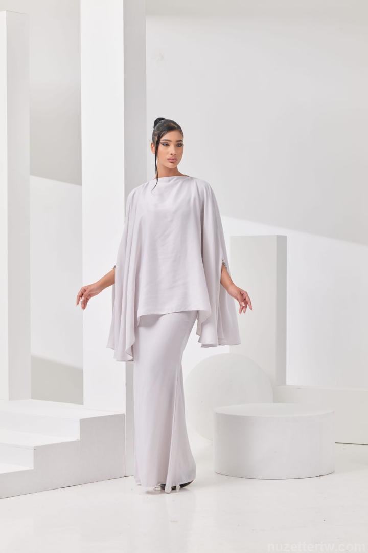 NUZETTE RTW - Caftan Lilian - Light Silver